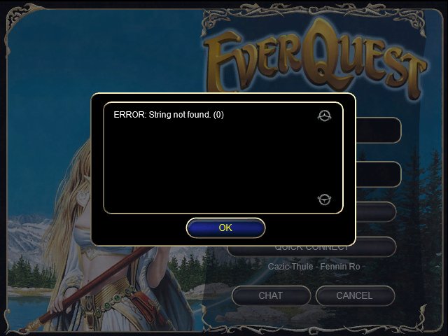Fixed Internally String Not Found Error Upon Ld Everquest Forums